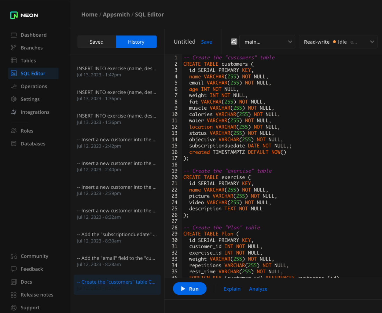 Build Powerful and Scalable Tools with Appsmith and Neon | Appsmith Community Portal